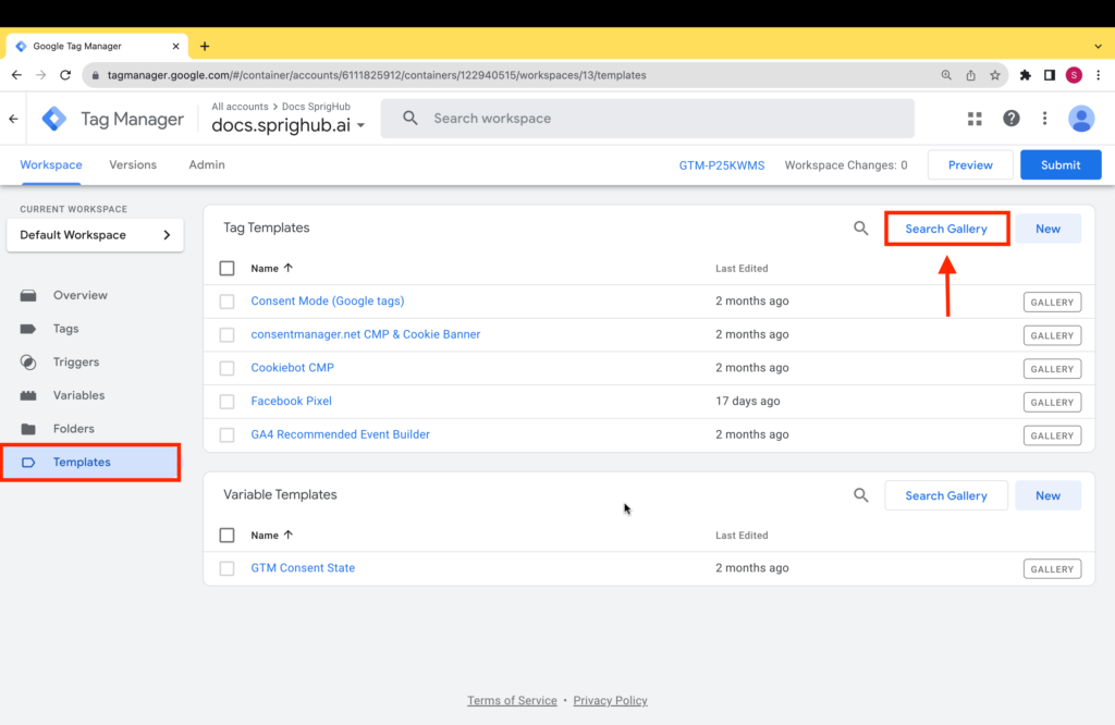 Added Custom Client ID to GA4 from GTM - Docs SprigHub